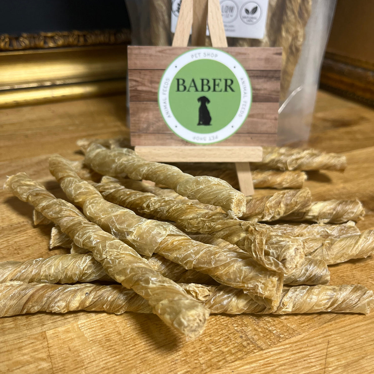 Beef Bladder Twist – Baber Animal Feeds