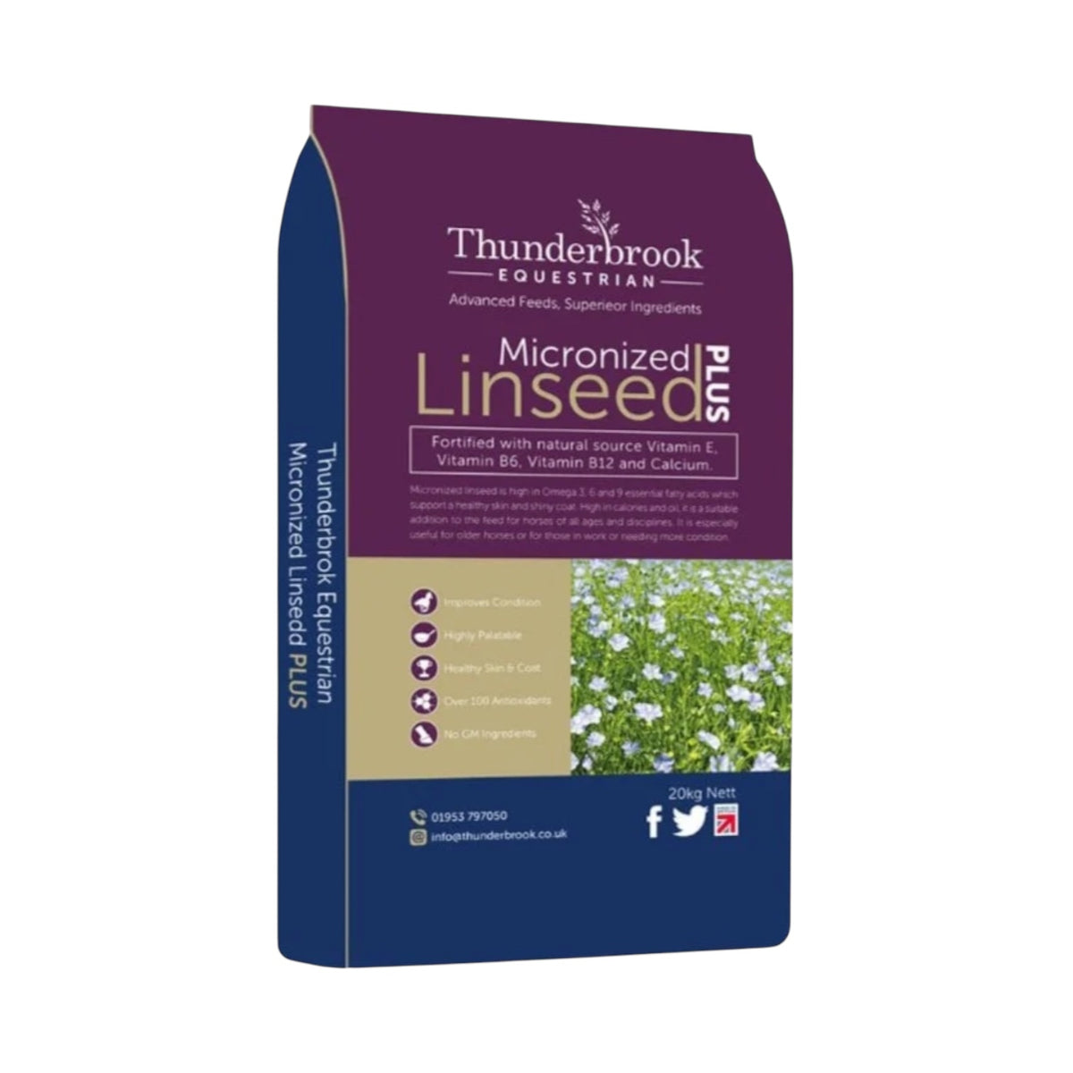 Thunderbrook Micronized Linseed Plus 20kg – Baber Animal Feeds