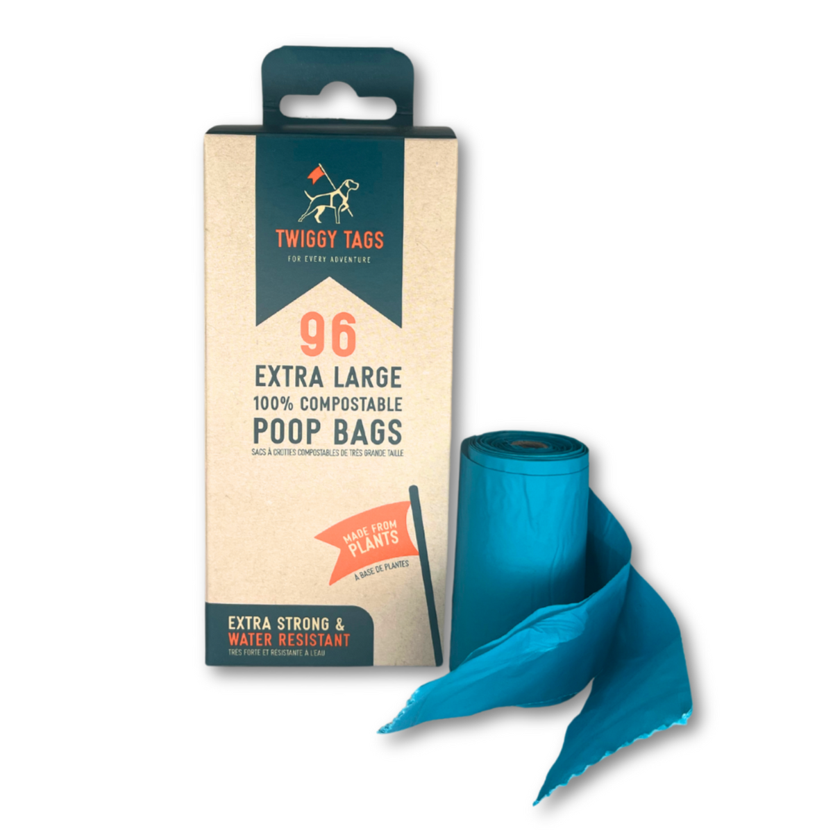 Twiggy Tags Extra Large Compostable Poop Bags – Baber Animal Feeds