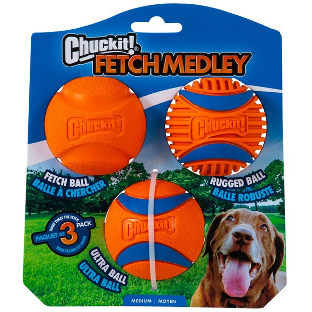 Chuckit! Fetch Medley Gen 3 Medium - 3 Pack – Baber Animal Feeds